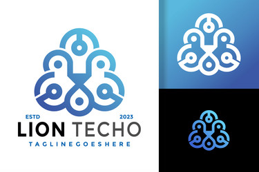 Logo Tech Lion Vector Images (over 320)