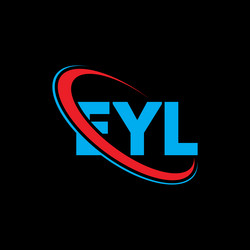 Eyl logo letter design Royalty Free Vector Image