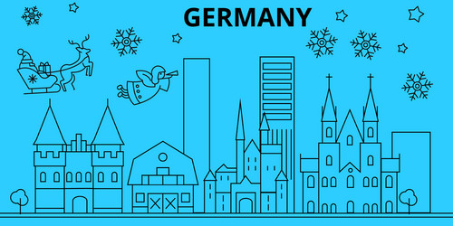Merry Christmas Germany Vector Images (over 580)