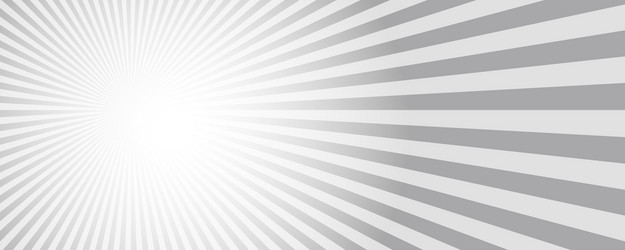 Sun rays background white and grey radial Vector Image