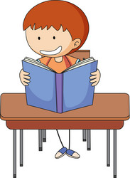 Fat girl reading book Royalty Free Vector Image