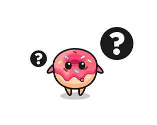 Cartoon sugar cube with question mark Royalty Free Vector