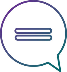 Speech bubble isolated icon Royalty Free Vector Image