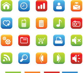 Web icons Royalty Free Vector Image - VectorStock