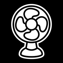 Cooling fan Royalty Free Vector Image - VectorStock