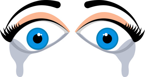 Isolated sad eyes Royalty Free Vector Image - VectorStock