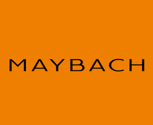Maybach brand logo symbol white design german car Vector Image