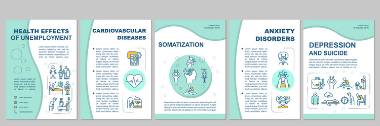 Health promotion importance brochure template Vector Image