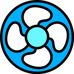 Cooling fan Royalty Free Vector Image - VectorStock