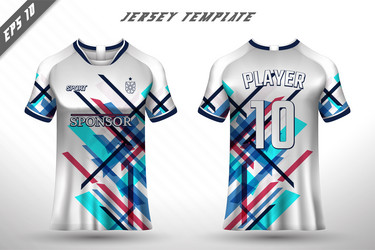 Sportswear Pattern & Template Royalty Free Vector Image
