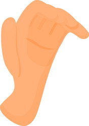 Give hand gesture icon cartoon style Royalty Free Vector