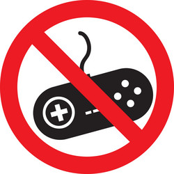 Denied circle red prohibited icon Royalty Free Vector Image