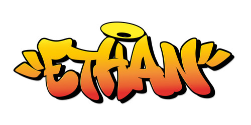 Best dad ever tag graffiti style label lettering Vector Image