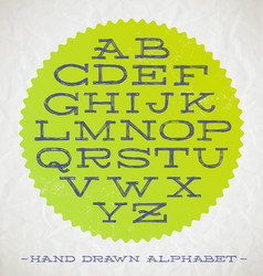 Set of hand drawn different fonts for a headlines Vector Image