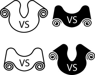 Anything vs something symbol template Royalty Free Vector