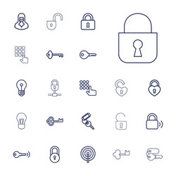 Secret icons Royalty Free Vector Image - VectorStock