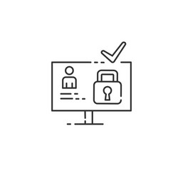 Cyber security key isolated icon web Royalty Free Vector