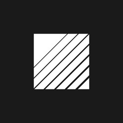 Aesthetics retrowave striped square synthwave Vector Image