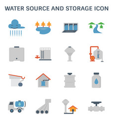 Faucet and water drop icon pictogram Royalty Free Vector