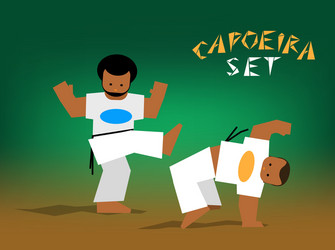 Capoeira set Royalty Free Vector Image - VectorStock