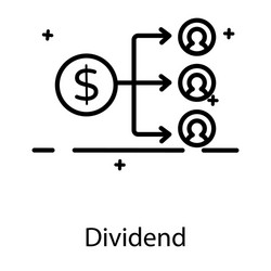 Dividend Royalty Free Vector Image - VectorStock