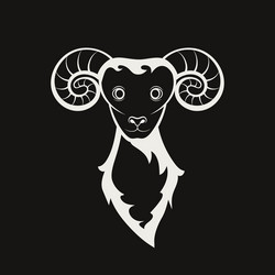 Head of a mutton Royalty Free Vector Image - VectorStock