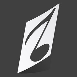 8th note picture icon Royalty Free Vector Image