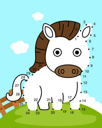 Educational coloring book-cow Royalty Free Vector Image