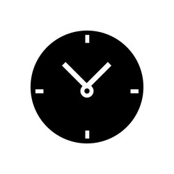 Watch fill icon symbol black glyph icon Royalty Free Vector