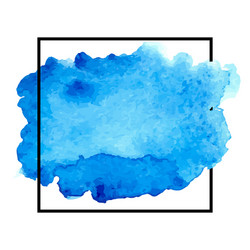 Watercolor blue Royalty Free Vector Image - VectorStock