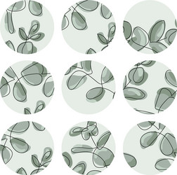 Green highlight cover icon story Royalty Free Vector Image