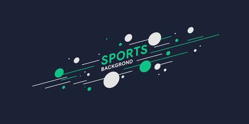 Modern colored poster for sports graphics Vector Image