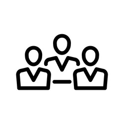 Team collaboration icon Royalty Free Vector Image