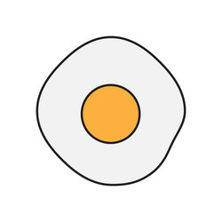 Two eggs icon thin linear outline Royalty Free Vector Image