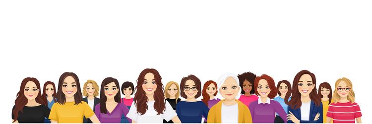 Group of women Royalty Free Vector Image - VectorStock