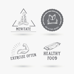 Healthy life icon design Royalty Free Vector Image