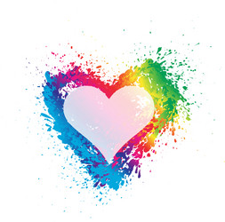 Paint Splatter Heart Vector Images (over 1,400)
