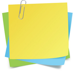 Sticky notes Royalty Free Vector Image - VectorStock
