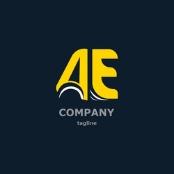 Letter logo for the company name Royalty Free Vector Image