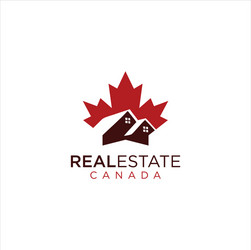 Maple property real estate logo Royalty Free Vector Image