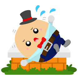 Cartoon Humpty Dumpty Illustration Royalty Free Vector Image