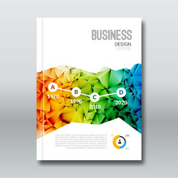 Business report design flyer template background Vector Image