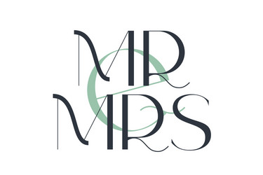 Mr and Mrs Font Vector Images (over 1,600)