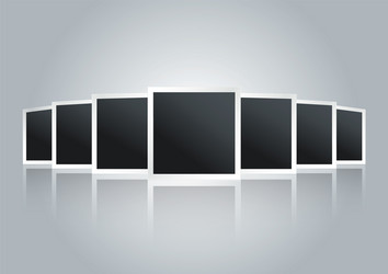 Torn photo picture rip paper edge frame Royalty Free Vector