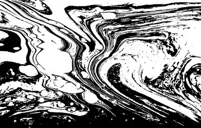 Black and white liquid texture hand drawn Vector Image