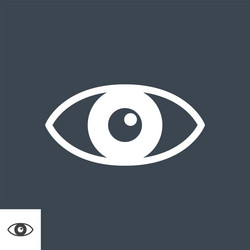 Eye see icon outline look vision Royalty Free Vector Image
