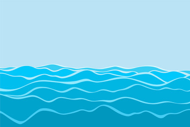 Sea waves seamless pattern Royalty Free Vector Image