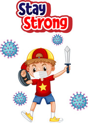 Boy and girl with backpacks pupil stay cartoon Vector Image