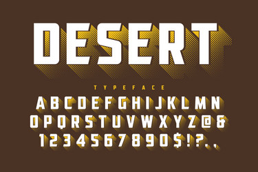 Reggae condensed display font popart design Vector Image