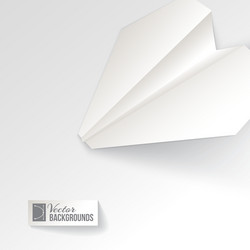 Paper airplane origami Royalty Free Vector Image